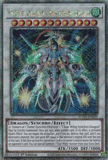 Crystal Clear Wing Over Synchro Dragon (SUDA) #SUDA-EN039 | Dragon ...