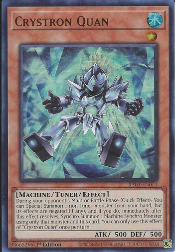 Crystron Quan (RA04) #RA04-EN021 | Dragon Shield Yu-Gi-Oh! Card Manager