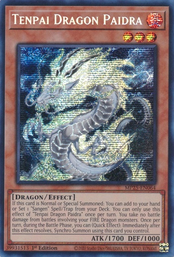 Tenpai Dragon Paidra (MP25) #MP25-EN064 | Dragon Shield Yu-Gi-Oh! Card ...
