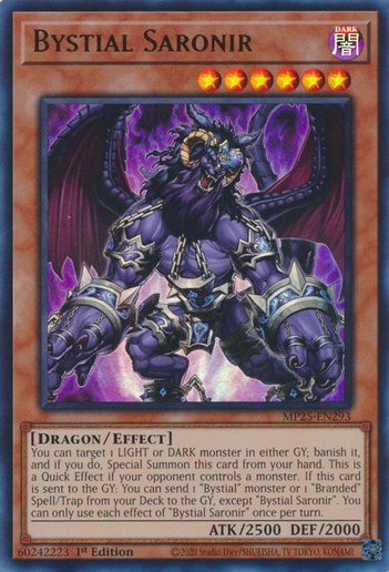 Bystial Saronir (MP25) #MP25-EN293 | Dragon Shield Yu-Gi-Oh! Card Manager