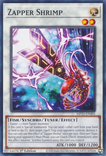 Zapper Shrimp (MP25) #MP25-EN405 | Dragon Shield Yu-Gi-Oh! Card Manager