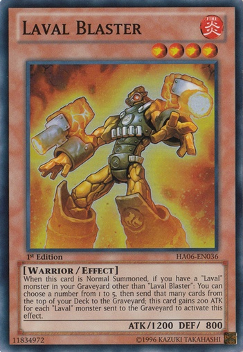 Laval Blaster (HA06) #HA06-EN036 | Dragon Shield Yu-Gi-Oh! Card Manager